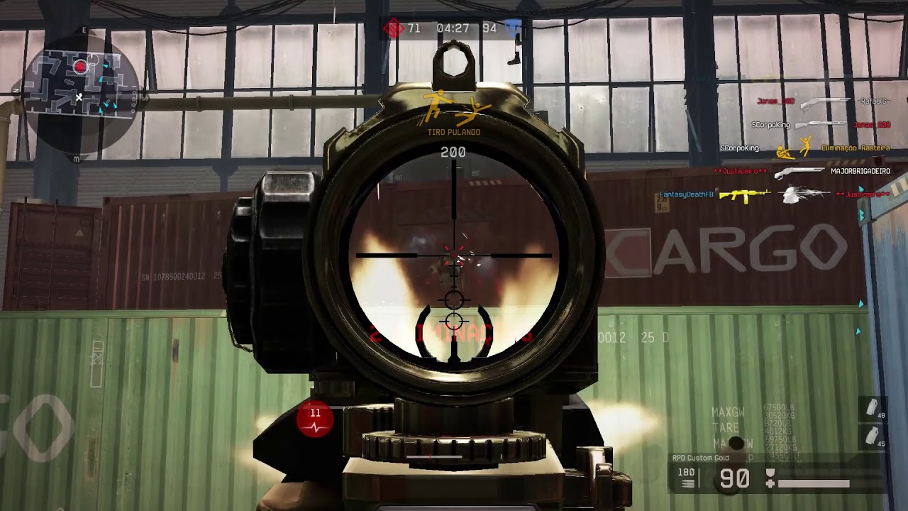 [Warface] RPD CUSTOM GOLD / MAIOR LAVADA Q JÁ TOMEI EM TDM - YouTube