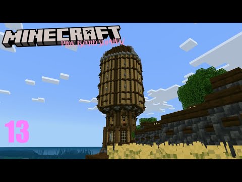 Minecraft pink island survival 13 - roof - YouTube