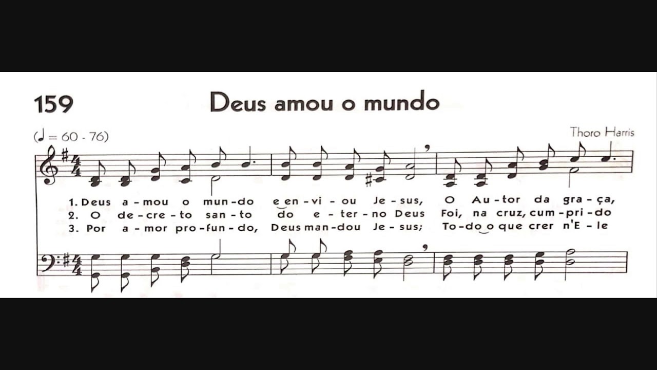Hinário 5 CCB - Hino 159 - Deus amou o mundo - Strings - Teclado Yamaha PSR S670 - YouTube