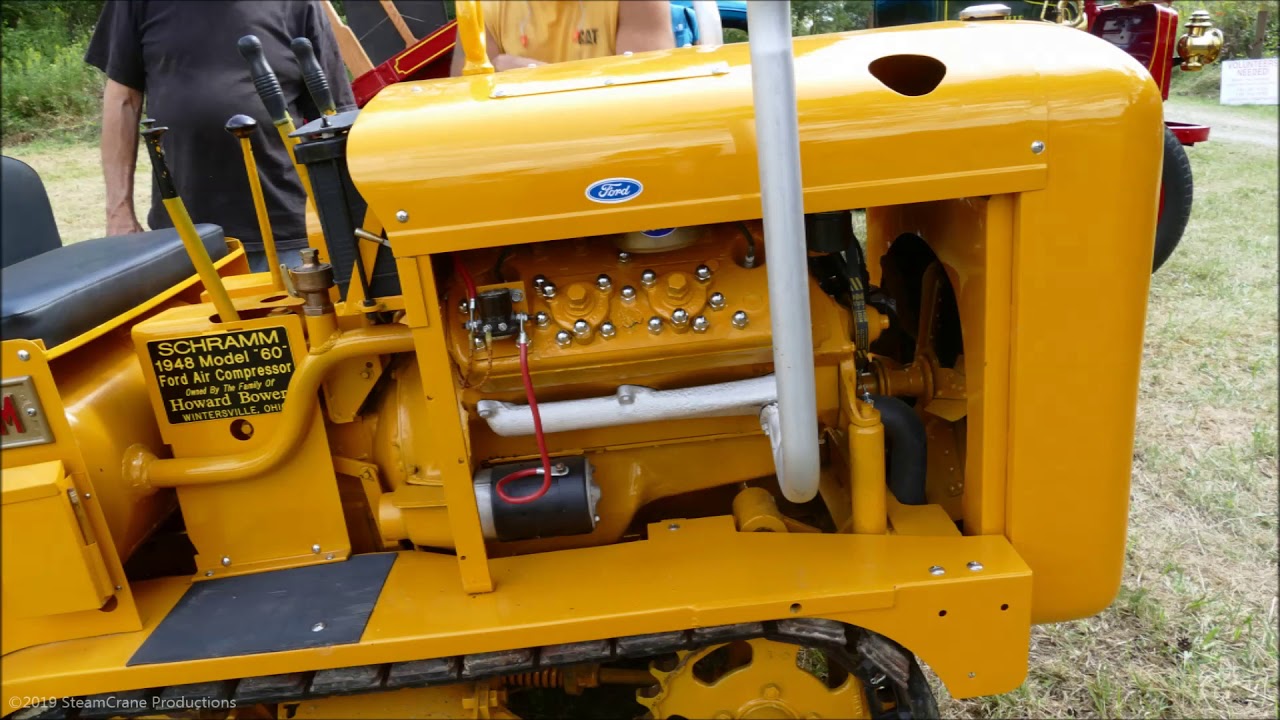 1948 Schramm Model 60 Ford V8 Based Crawler Air Compressor - YouTube