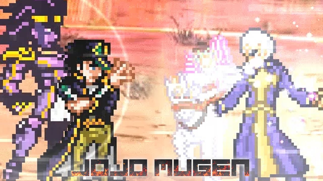 Jotaro part 6 vs Enrico Pucci. Jojo's Bizarre Adventure MUGEN - YouTube