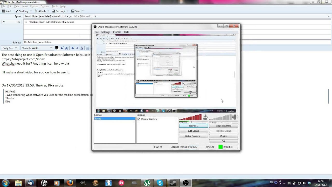 How to use Open Broadcasting Software (Offline) - YouTube