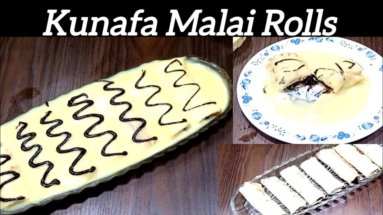 Kunafa Malai Roll Recipe | Ramzan Recipe | Eid Special Recipe | Easy ...