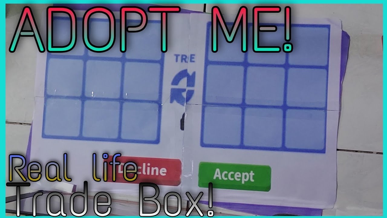 VLOG #10 - How To Make The TRADE BOX from Adopt Me in real life with ...