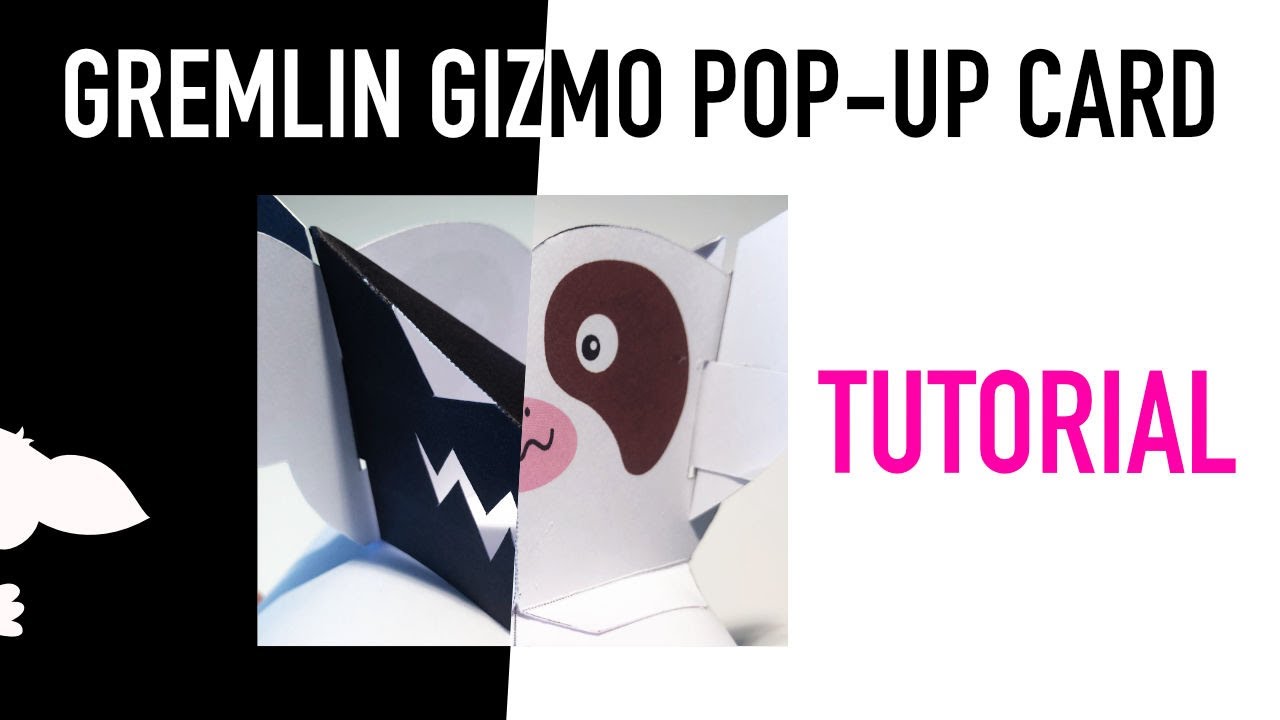 Gizmo Gremlin Pop-up Card - DIY Tutorial and Free Halloween Template ...