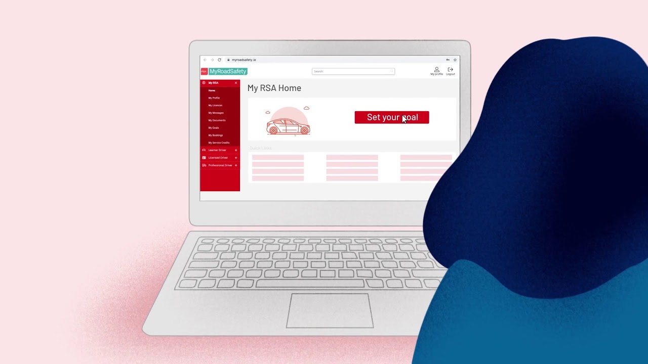 RSA MyRoadSafety Portal- Logging in and goal setting - YouTube