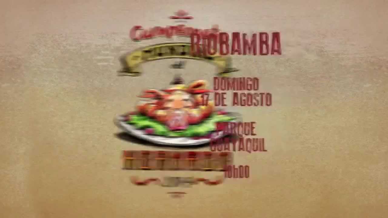 Final del Campeonato Mundial del Hornado Riobamba 2014 - YouTube