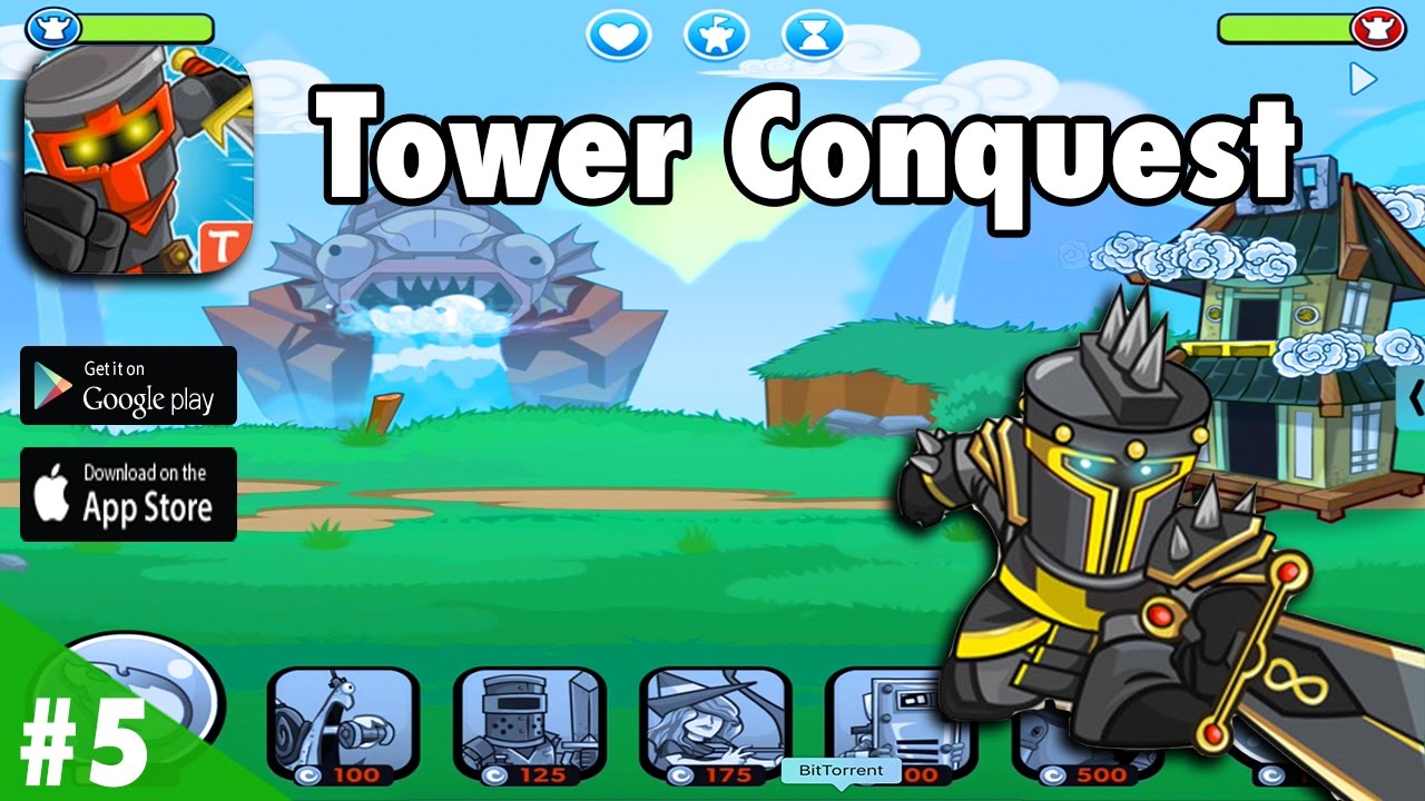 Tower Conquest Gameplay HD - Level 5 Walkthrough (iOS / Android) - YouTube