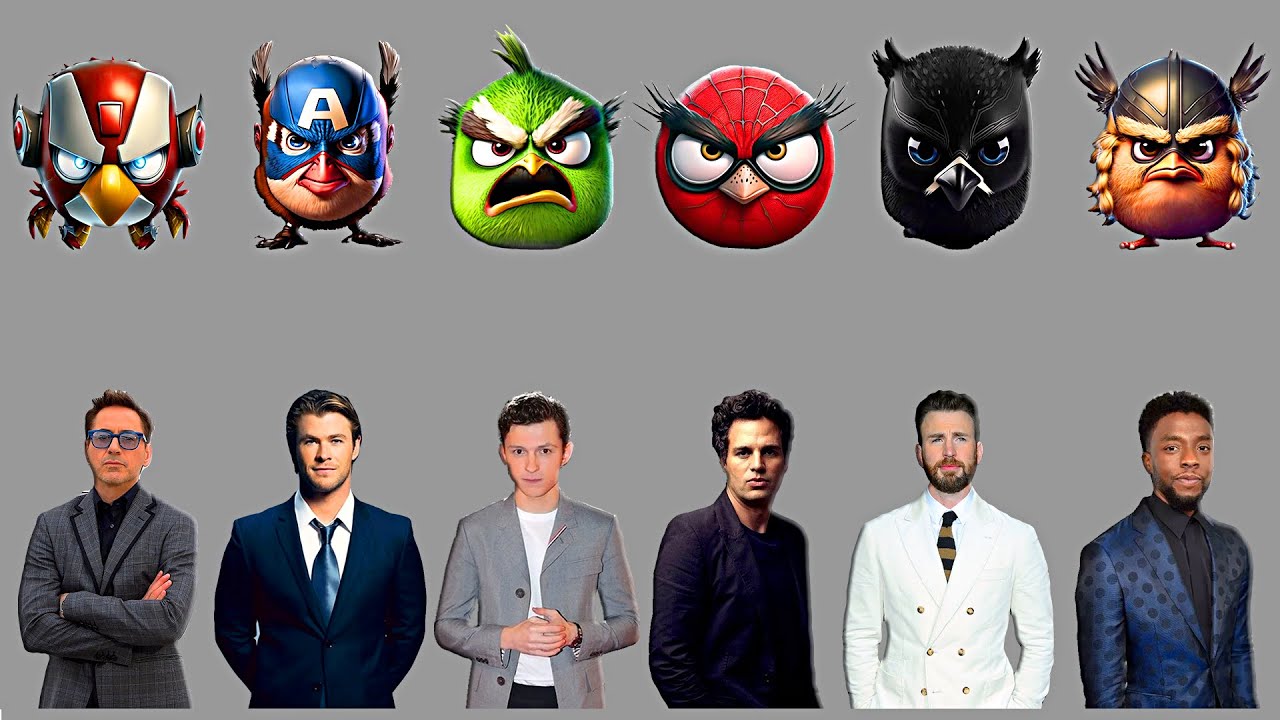 Avengers Angry Birds | Iron Man, Captain America, Hulk, Spider Man ...