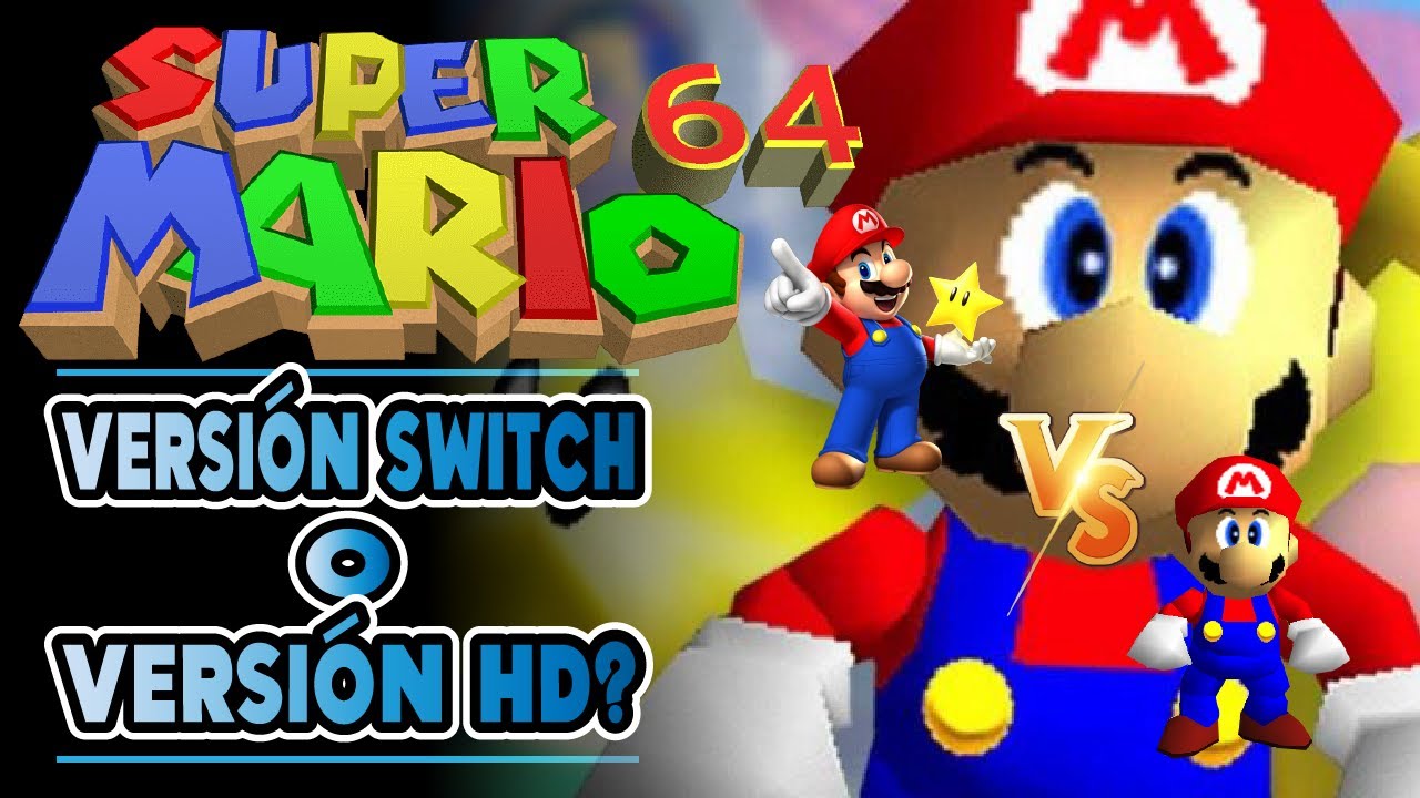 😱 Comparación entre el Super Mario 64 de Switch con la versión HD ...