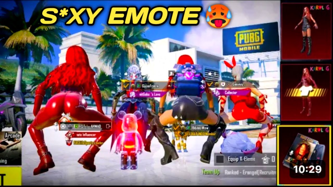 Karol G sexy emote 🥵 Pubg being naughty sexy emote🤣In PUBG MOBILE | Yt ...