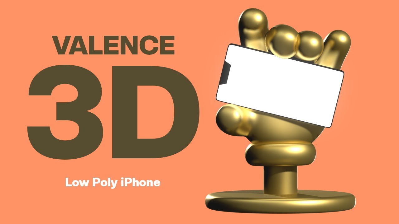 Valence 3D // Low Poly iPhone // Hard Surface - YouTube