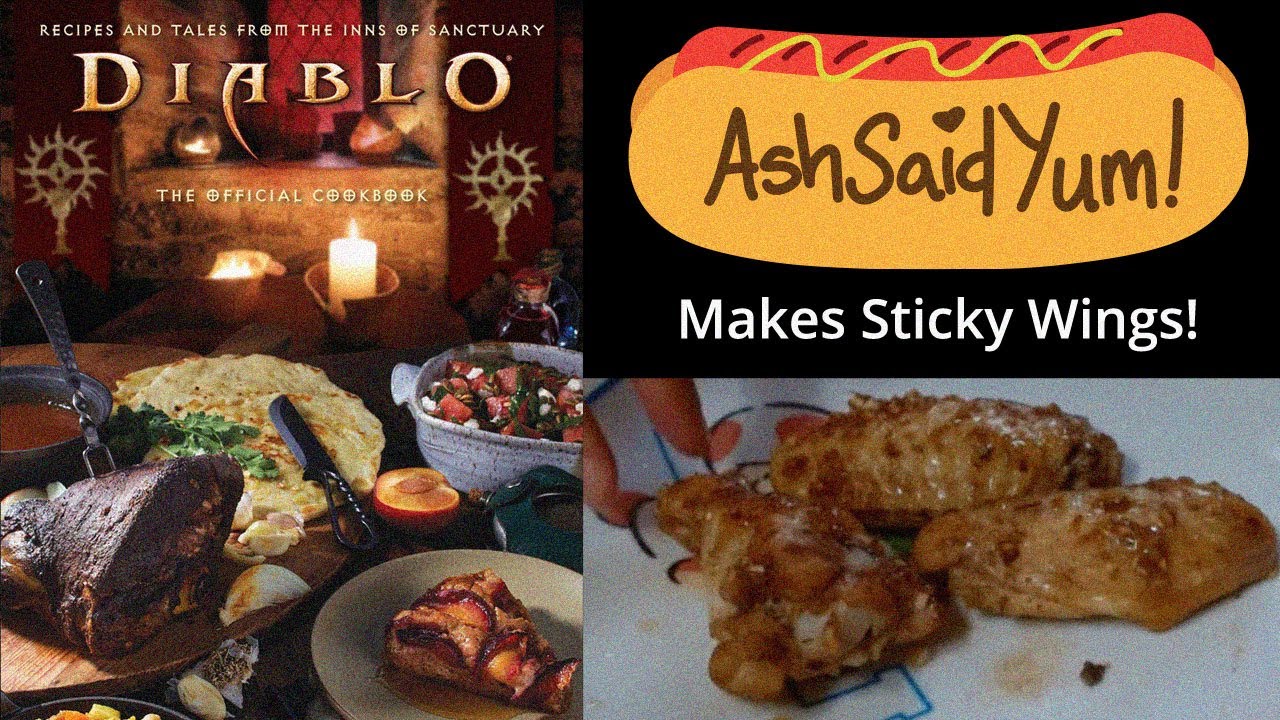 Making Sticky Wings from my Diablo Cookbook - YouTube