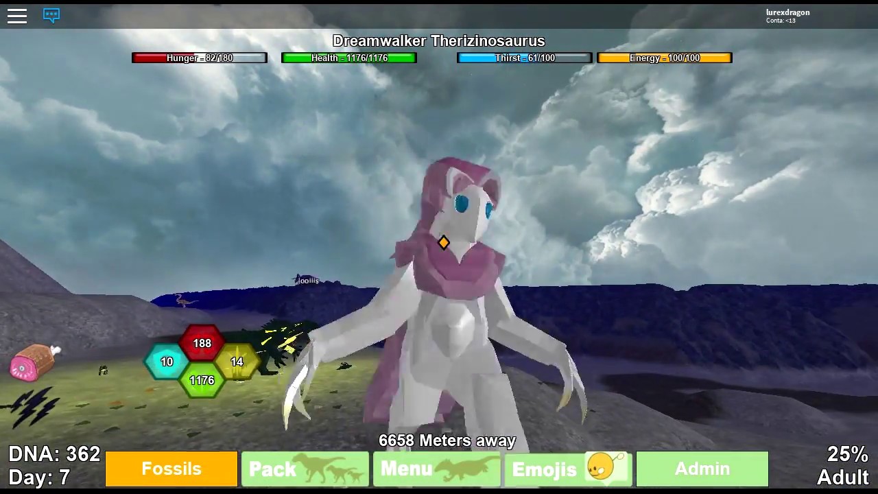 Gameplay com DreamWalker Therizinosaurus! Halloweeen Update Pt. 2 🎃 ...