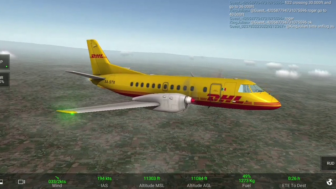 RFS SAAB 340 DHL Santo Domingo-Punta Cana (30min) +Neues Intro - YouTube