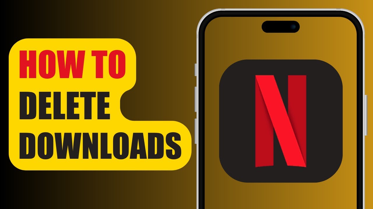 How To Delete Downloads | Netflix - YouTube