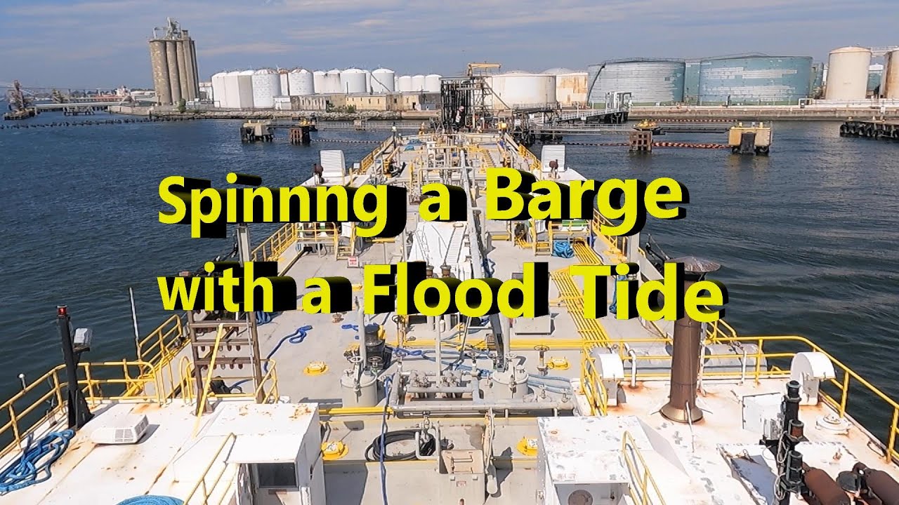 Spinning a Barge with a Flood Tide - YouTube