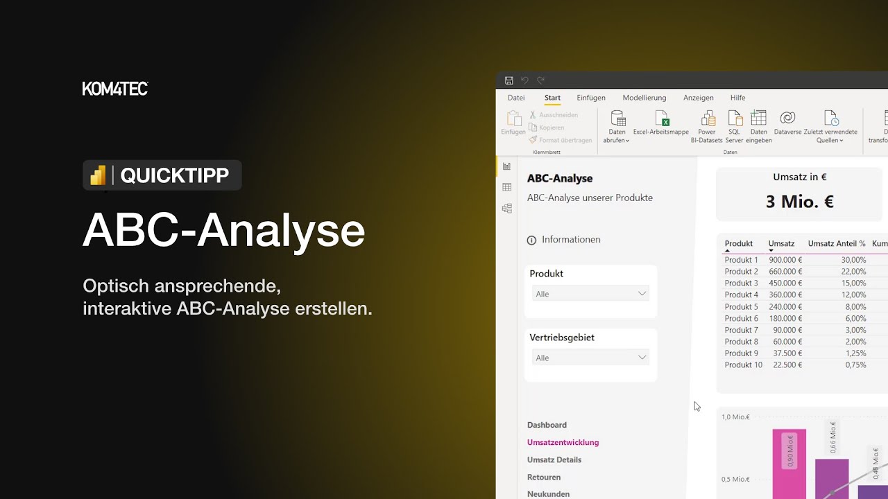 Microsoft Power BI Quicktipp - ABC Analyse - YouTube