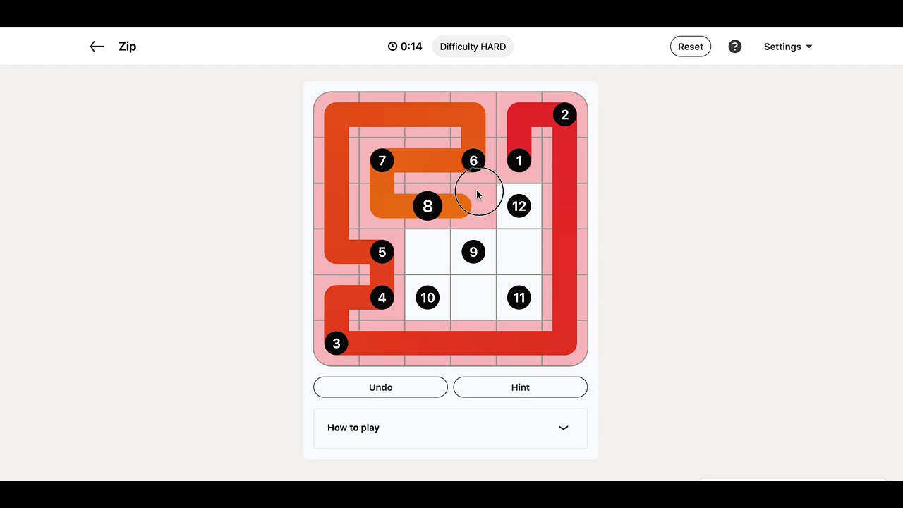 LinkedIn ZIP Answer | LinkedIn ZIP Answer Today | Daily Logic Puzzles