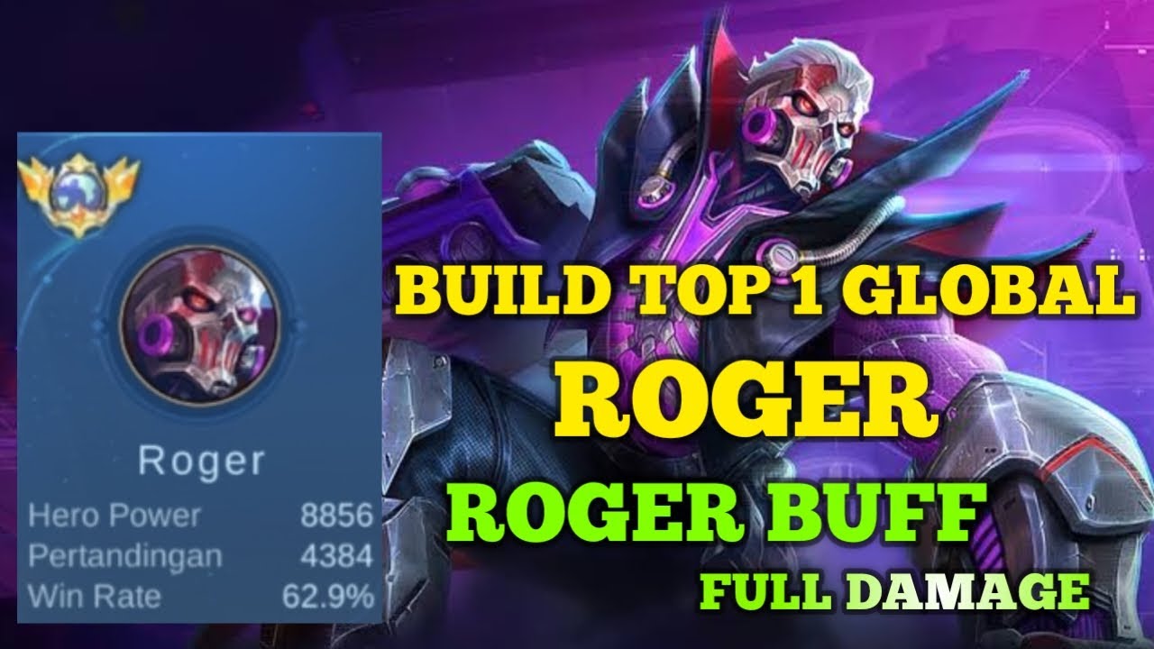 Build Tersakit Top 1 Global Roger Gameplay Top 1 Global Roger Roger