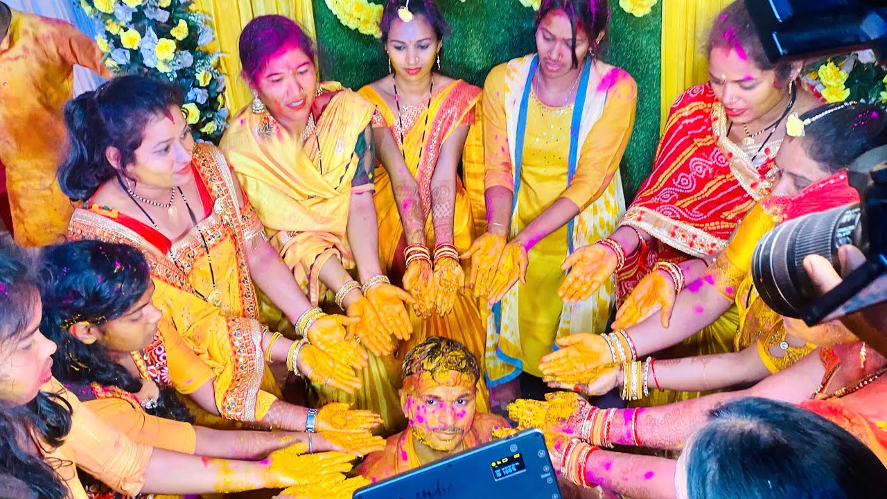 MY HALDI CEREMONY 🔥 - YouTube