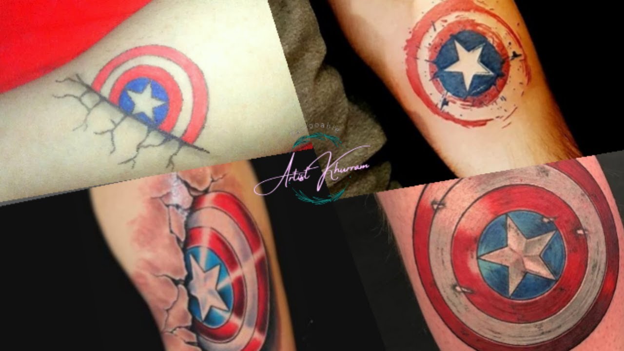 Captain America Shield Tattoos
