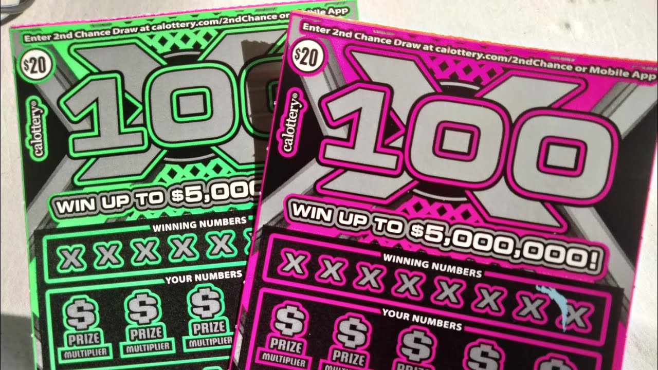 2 $20 100X California Ticket - YouTube