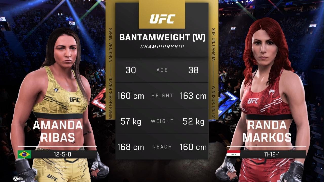 UFC 5 AI vs AI: Amanda Ribas vs Randa Markos – Virtual Clash of Women's ...