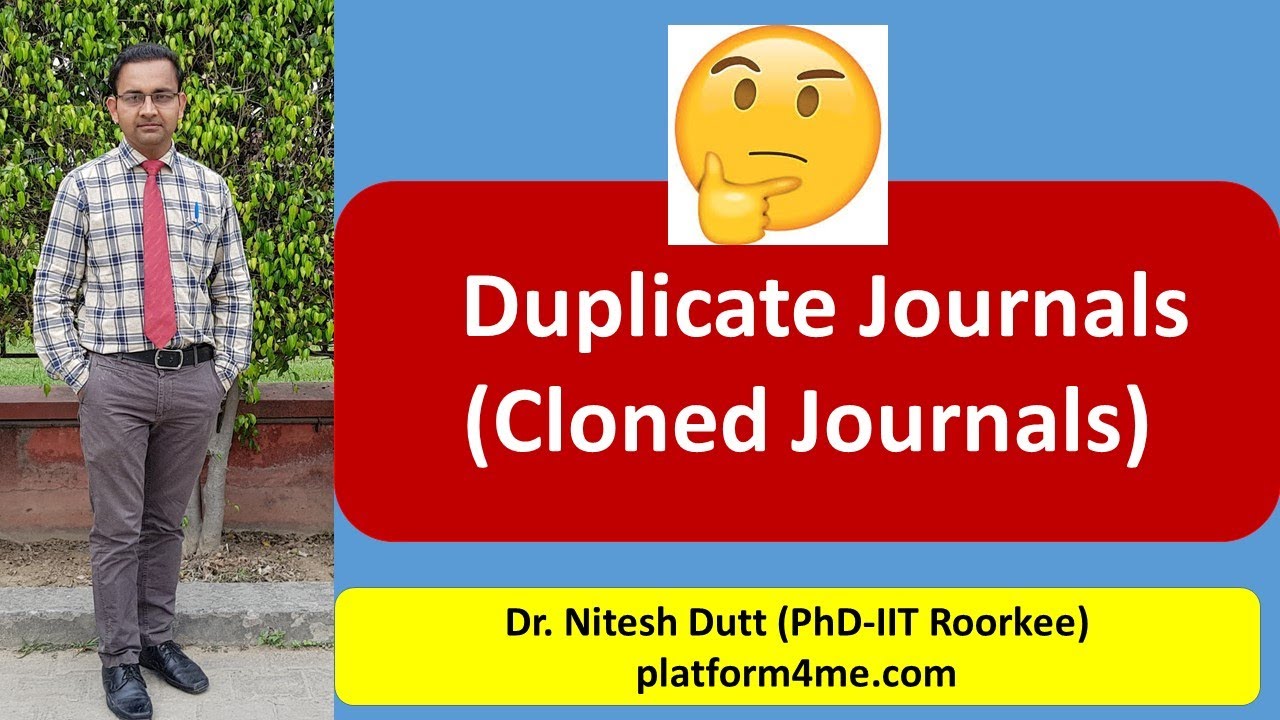 What is Cloned Journals or Duplicate Journals ? - YouTube