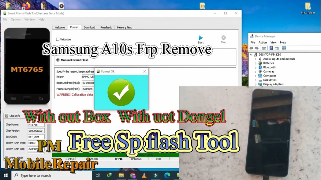 Samsung A10S (SM-A107F)(SM-A107M) FRP BYPASS With SP FLASH TOOL - YouTube