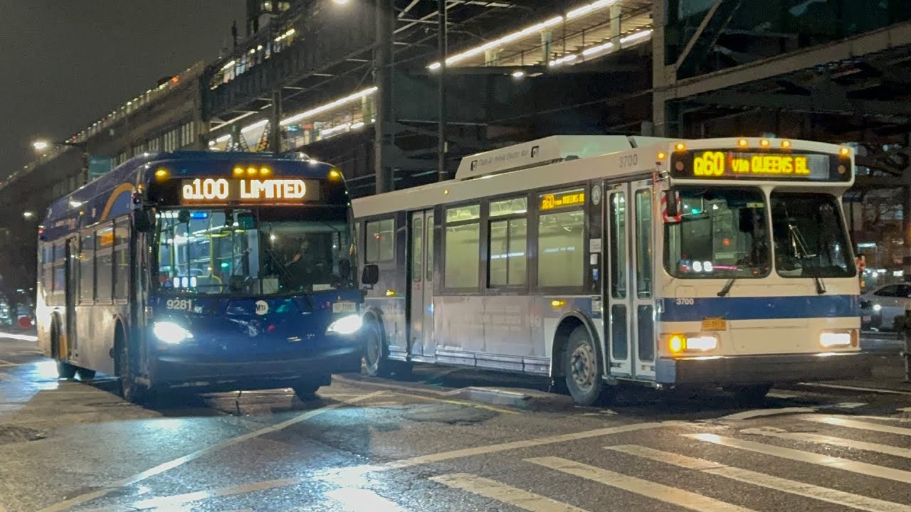MTA Bus: 2006-07 Orion VII OG HEV #3700 on the Q60 and 2023-24 New ...
