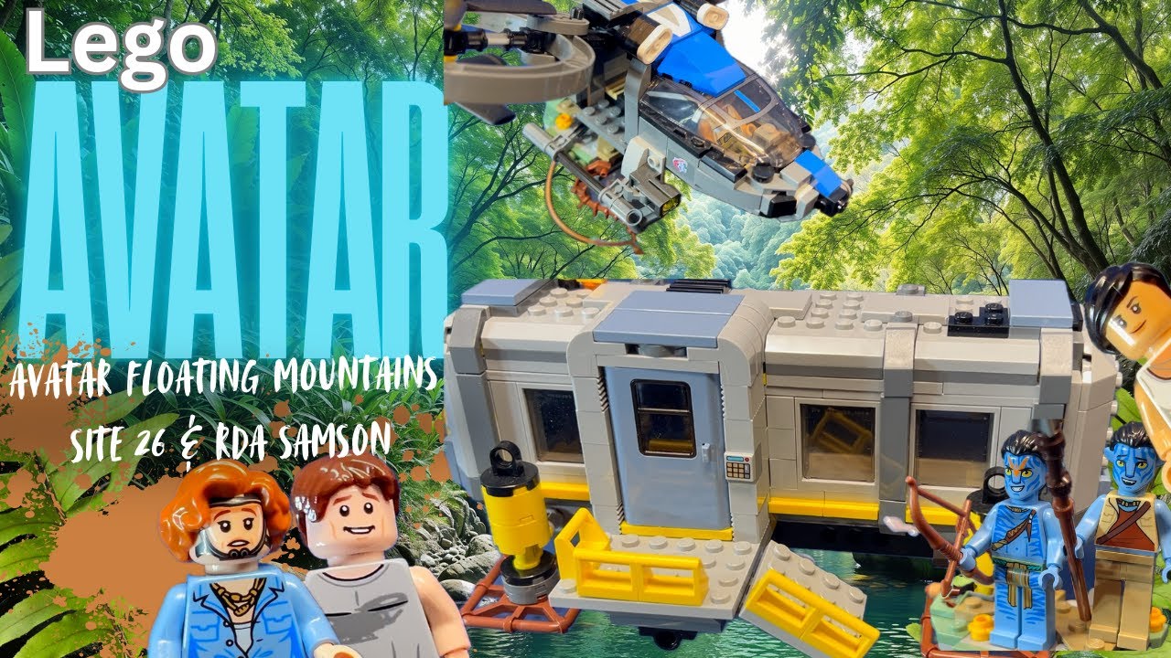 Lego Avatar Floating Mountains Site 26 & RDA Samson Review - YouTube