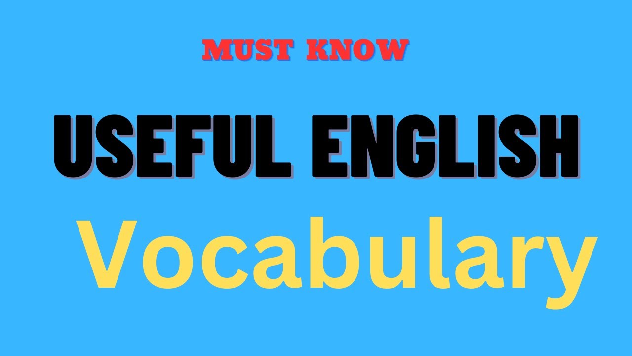 Useful English Vocabulary | Meanings | Examples #subscribe # ...