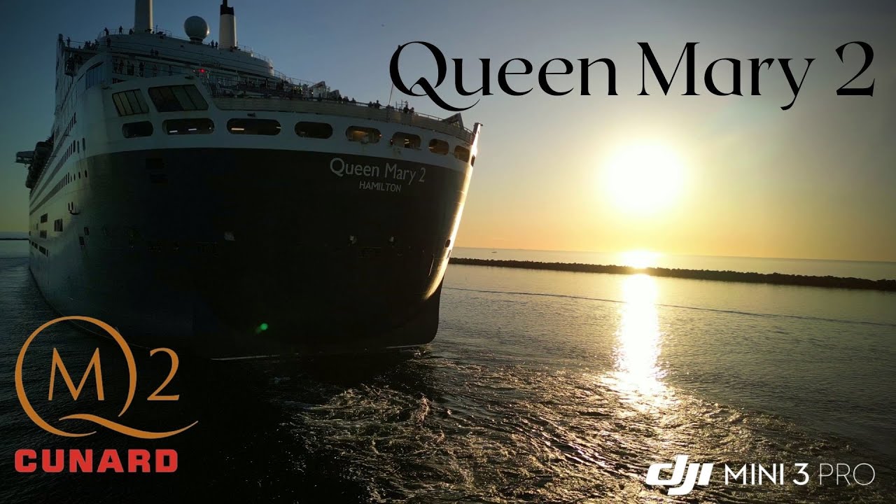 The Worlds Last Ocean Liner | Queen Mary 2 In 4K UHD | Departing ...