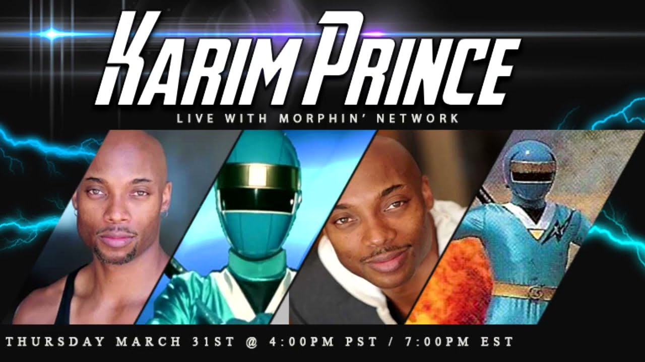 Karim Prince (Blue Mighty Morphin Alien Ranger) Livestream Interview ...