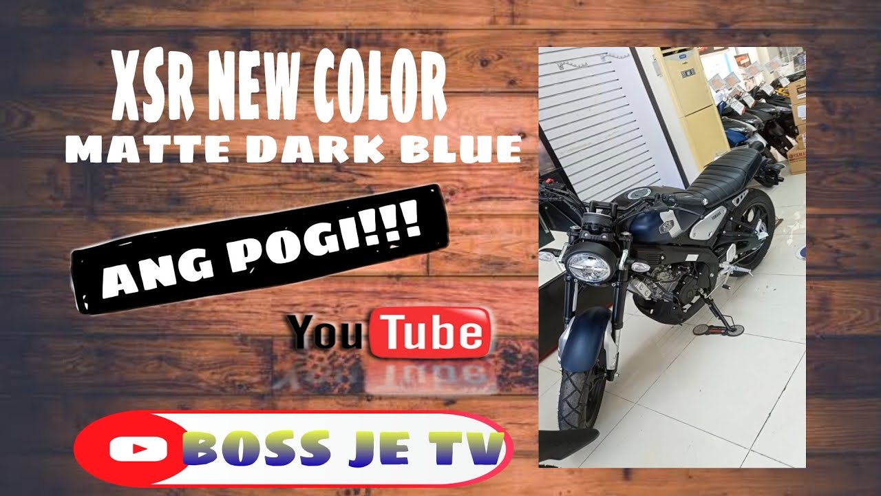 Yamaha XSR 155 Matte Dark Blue 2022 / New Variant.💚😯😯 - YouTube