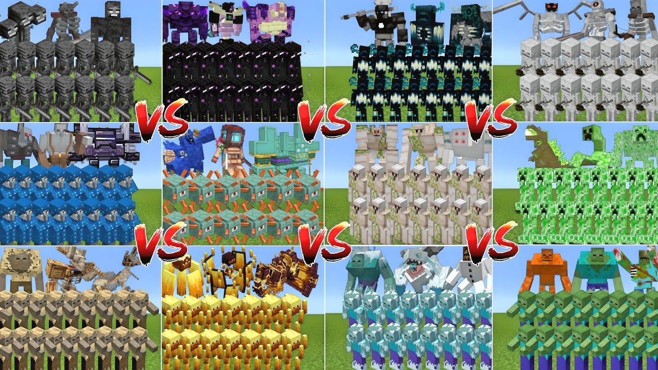 MOB AND BOSSES ALLIANCE TOURNAMENT IN MINECRAFT MOB BATTLE - YouTube