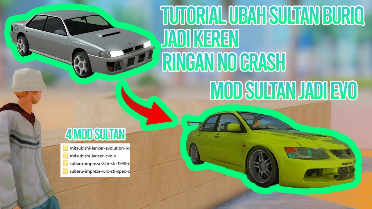 4 MOD SULTAN GTA SAMP SUPPORT ANDRO & PC || MITSUBISHI EVOLUTION GTA SA || MODPACK SULTAN - YouTube