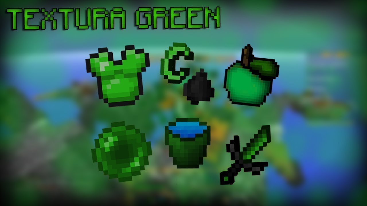 Minecraft: TEXTURA VERDE/GREEN LEVE E BOA PARA PVP !! _YcrazY_ - YouTube