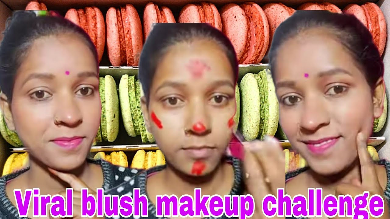 Viral blush makeup challenge #viralblush #viralblushmakeup # ...