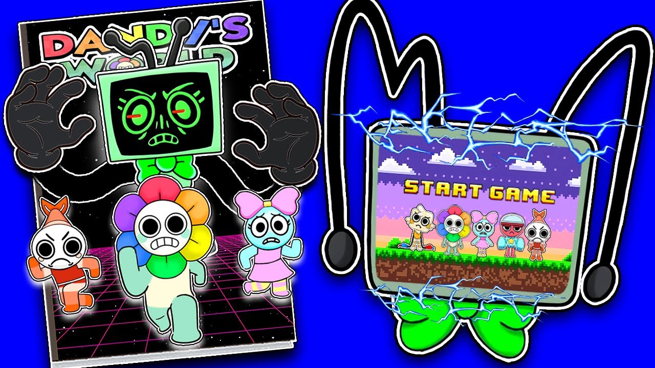 Making DANDY'S WORLD Game Book + (Vee Squishy) DIY - YouTube