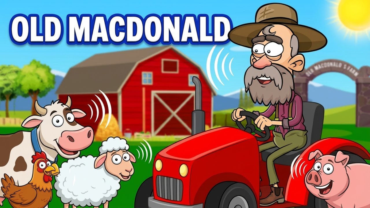 🐄 Old MacDonald Farm Song! | Animal Sounds for Kids & Toddlers 🎶 ...
