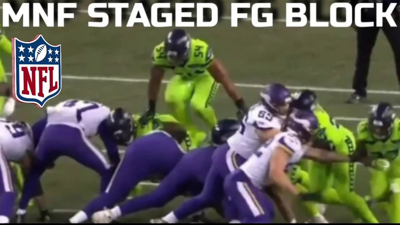 MNF Staged FG Block - YouTube