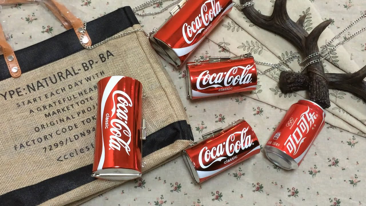 Fashion Designer coca Cola Shoulder Bag Solid Crossbody coke Purse Long ...