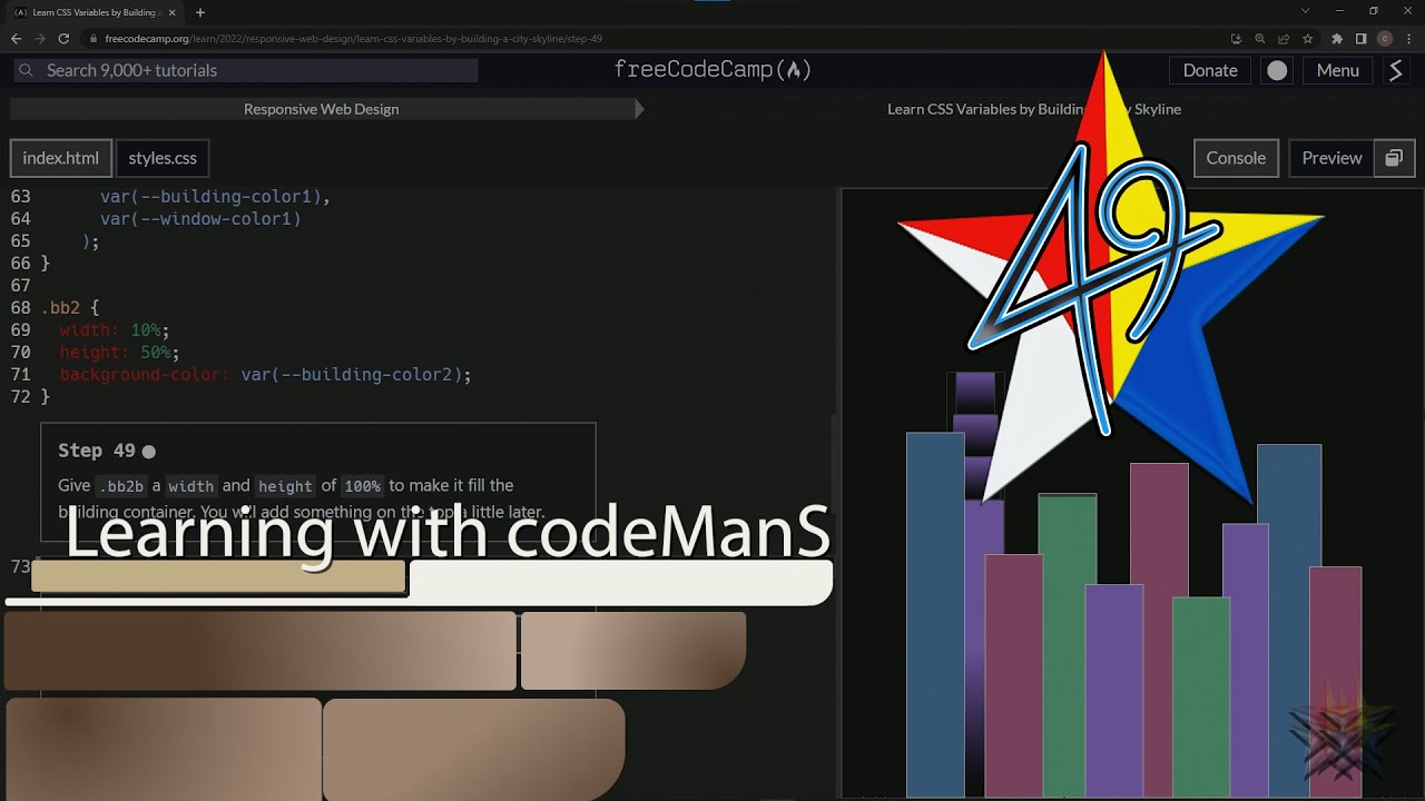 Learn CSS | FreeCodeCamp Learn CSS Variables by Building a City Skyline ...