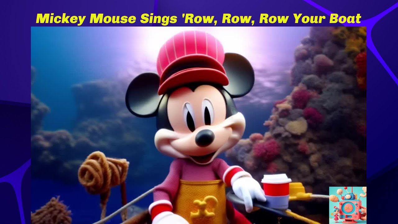 Mickey Mouse Sings 'Row, Row, Row Your Boat' in a Fun Nursery Rhyme ...