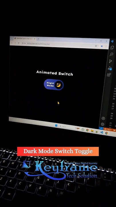 Dark Mode Switch HTML CSS JavaScript - YouTube