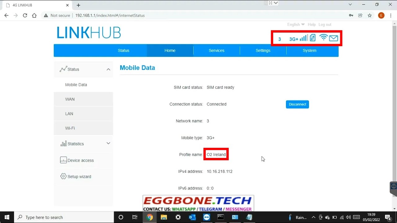 How to unlock Alcatel Link Hub HUB71 HH71 Router - YouTube