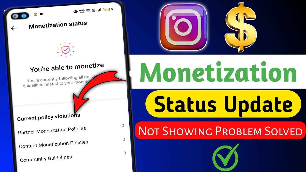 Instagram monetization status option not showing | instagram new update ...