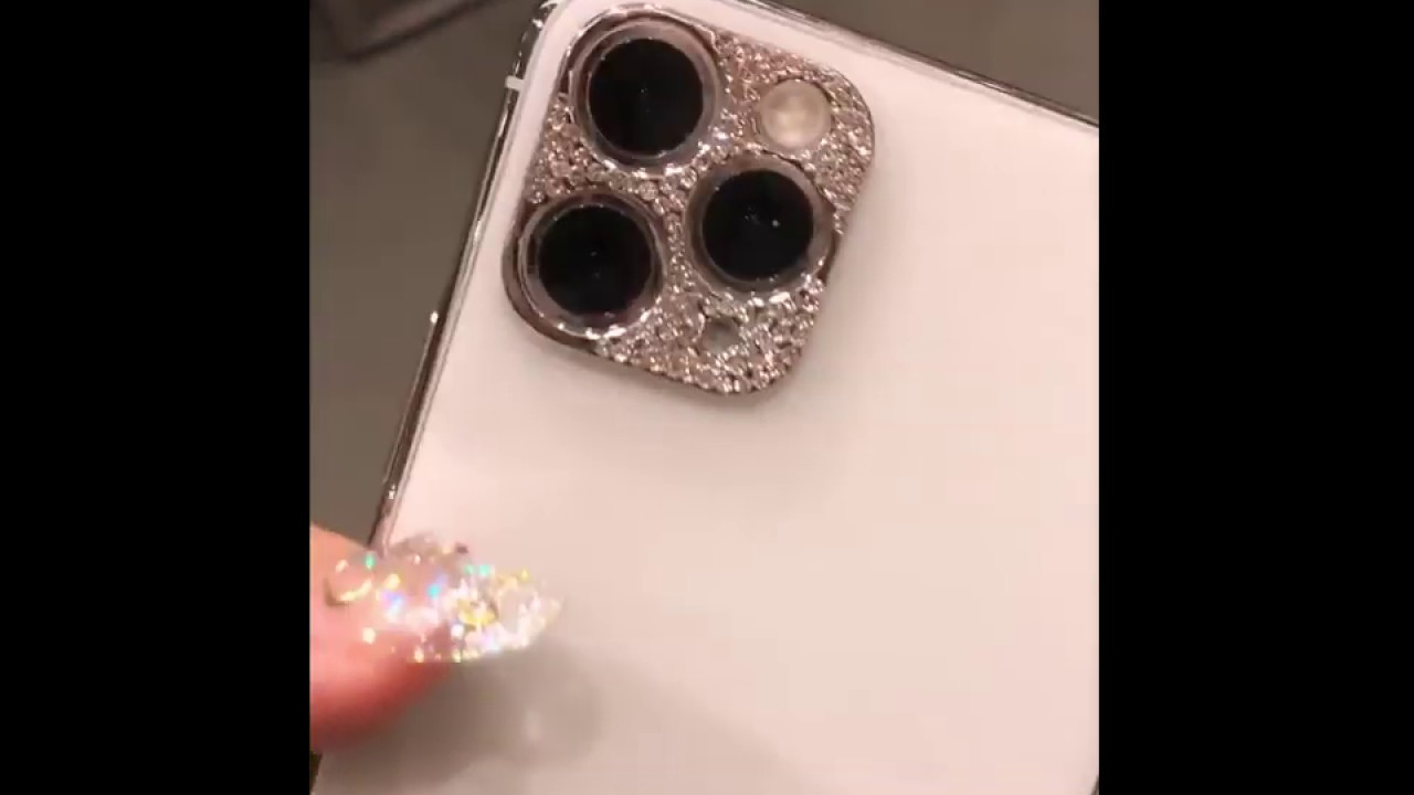 Bling Diamond Camera Lens Protector For iPhone11 - YouTube